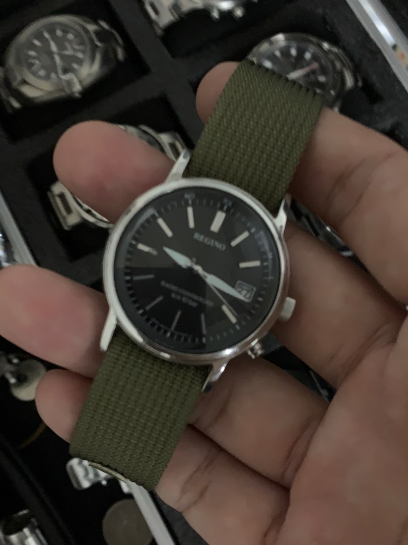 Citizen Reguno Tough Solar Radio Controlled With Omega Nato Strap ...
