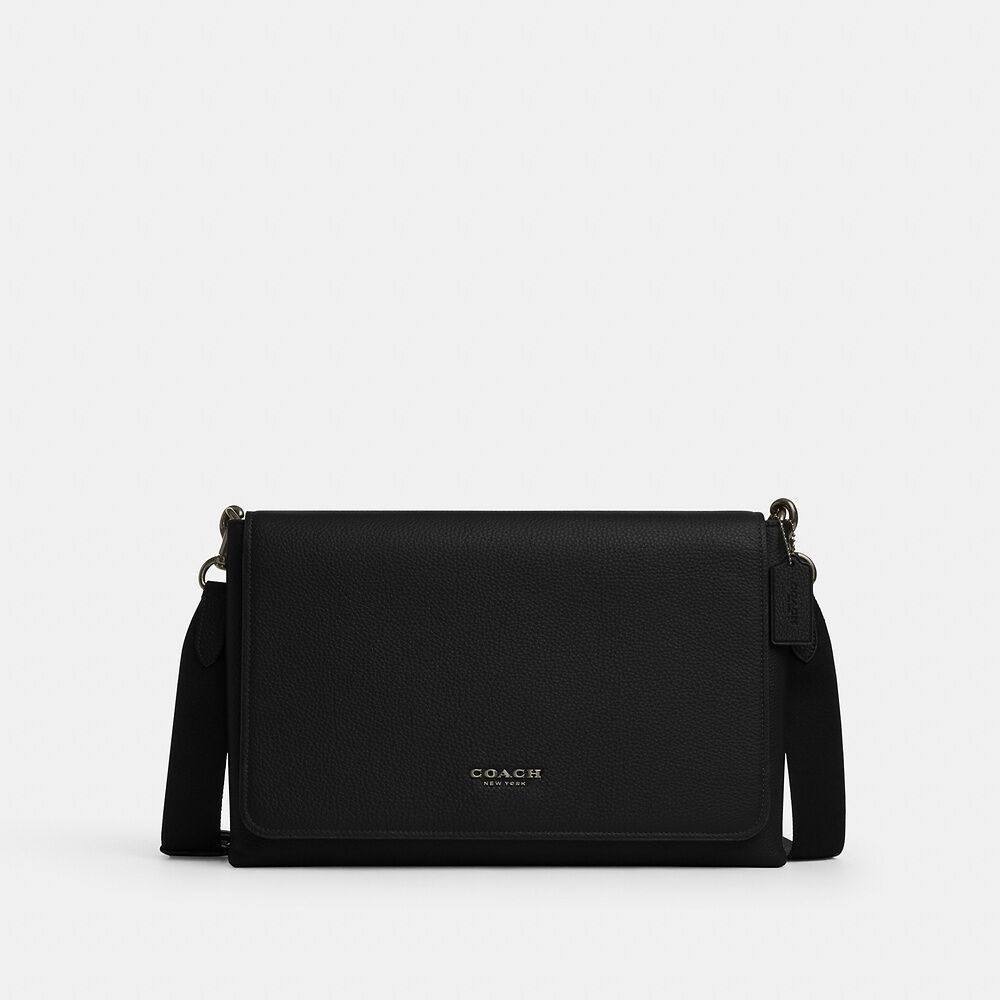 Coach Caleb Messenger Bag Black class, Luxury, Bags & Wallets on Carousell
