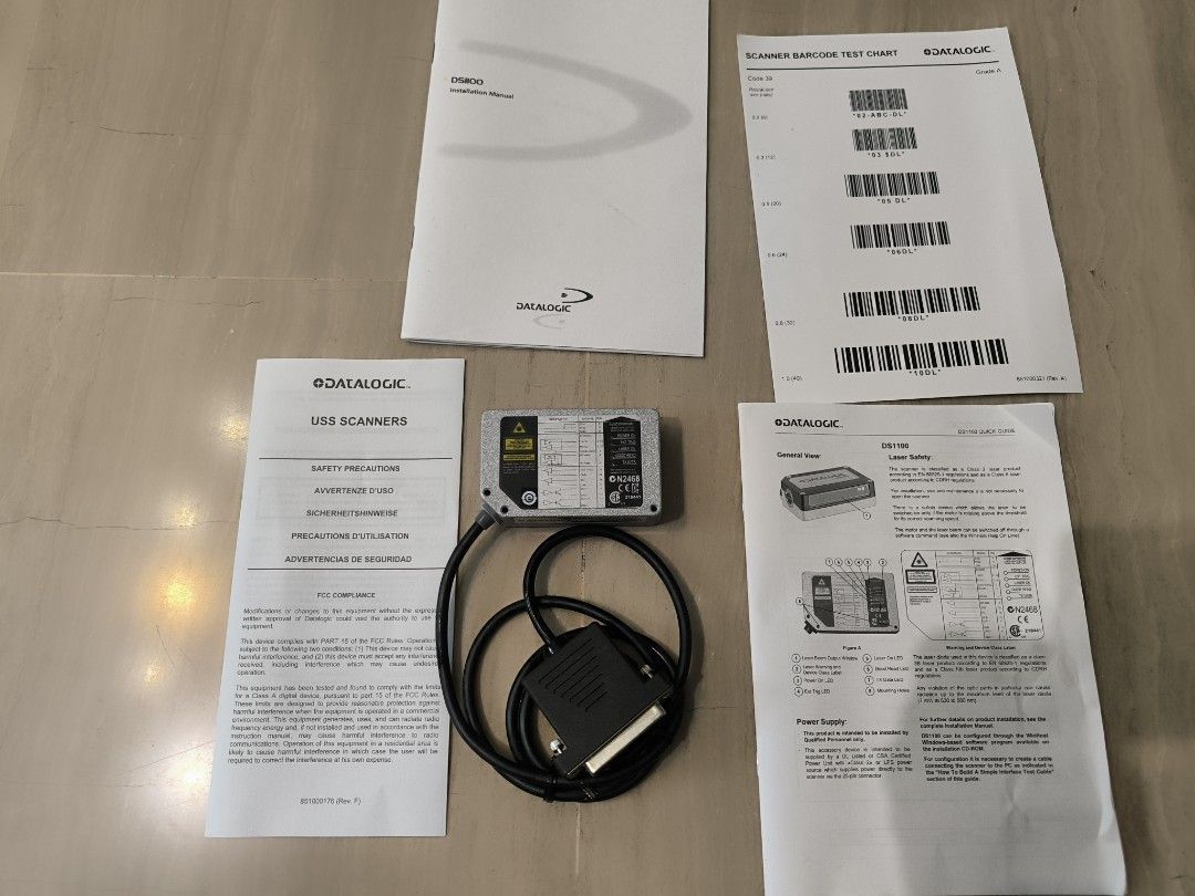 DATALOGIC BARCODE SCANNER DS1100-2111, Computers & Tech, Office ...