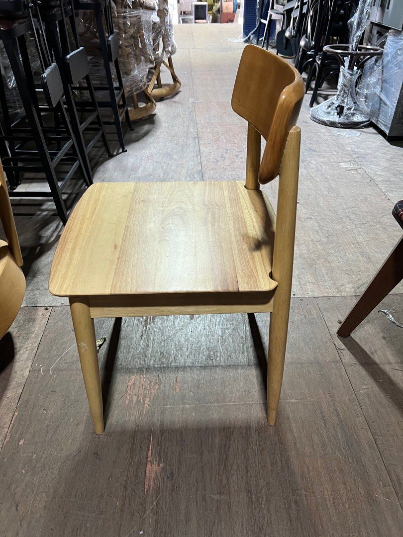 Dining Chair for F&B Restaurant, Cafe, Bistro (Solid Timber), Furniture ...