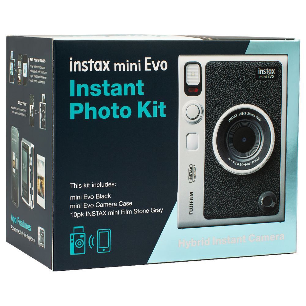 Fujifilm Instax Mini Evo Instant Photo Kit - Brown, Photography ...