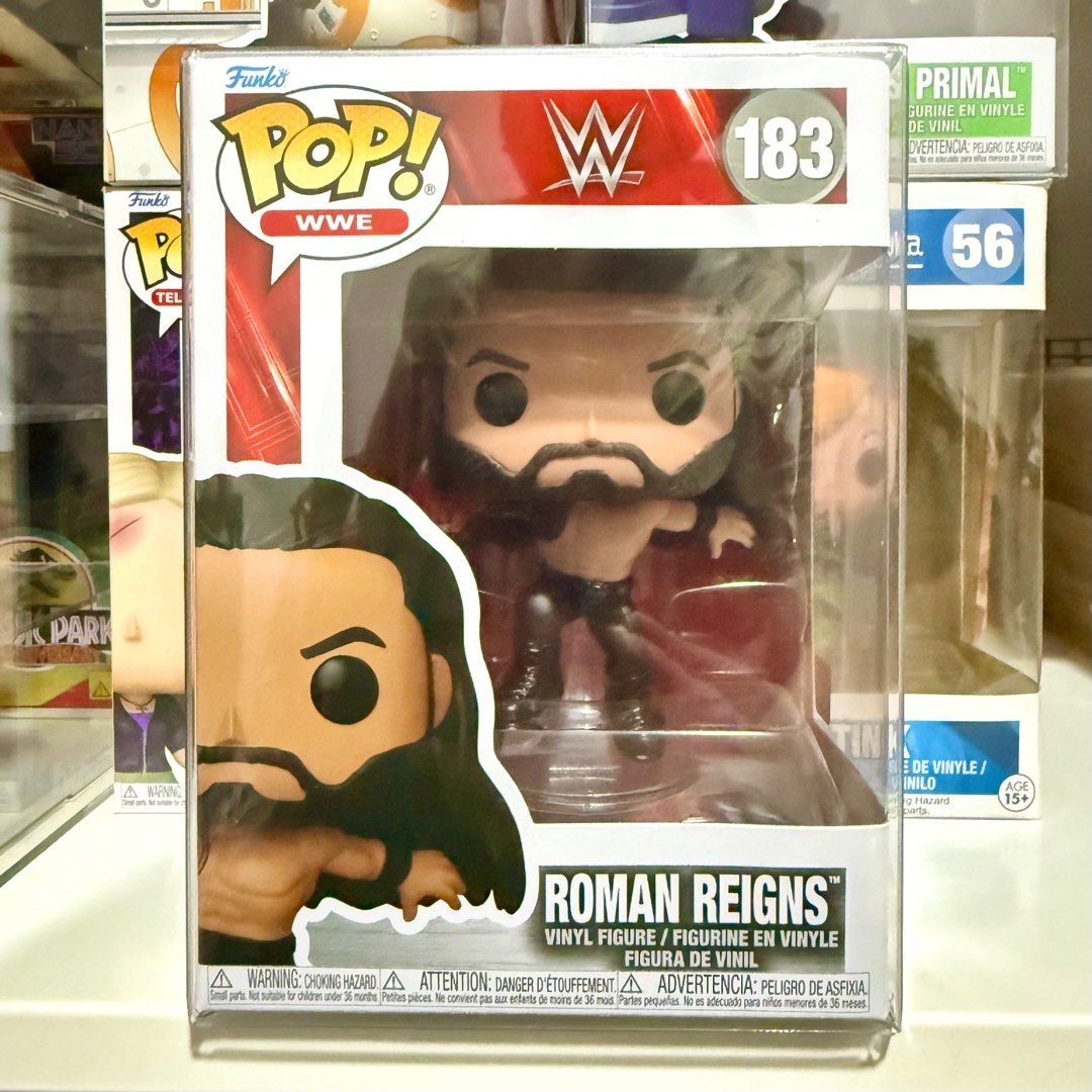 Funko Pop WWE Roman Reigns #183 Superman Punch wrestling Mint Box Free ...