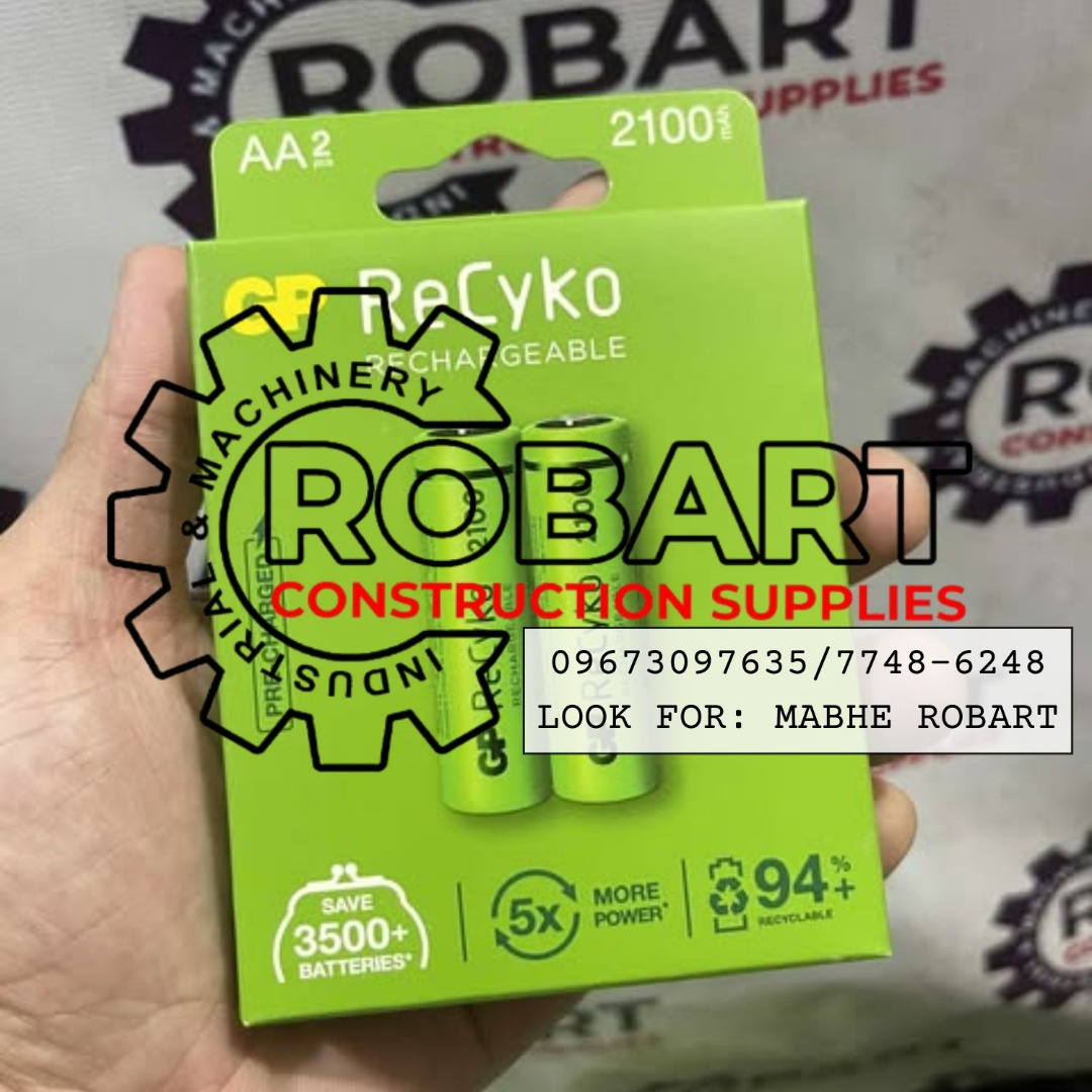 GP AA Size AA (2 pcs) 2100mAh ReCyko Rechargeable Battery HR6 ...