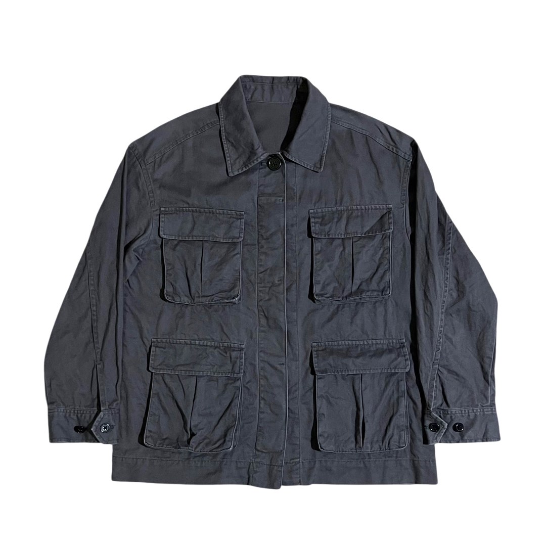 GU JAPAN GREY FIELD MILITARY JACKET, Men's Fashion, Coats, Jackets and ...