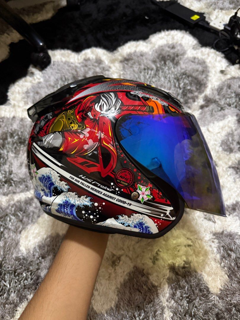 Helmet NHK Samurai V2, Auto Accessories on Carousell