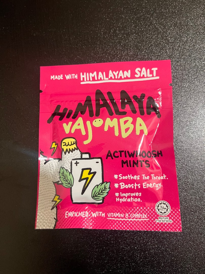 Himalaya Vajomba ActiWhoosh Mints, Health & Nutrition, Health ...