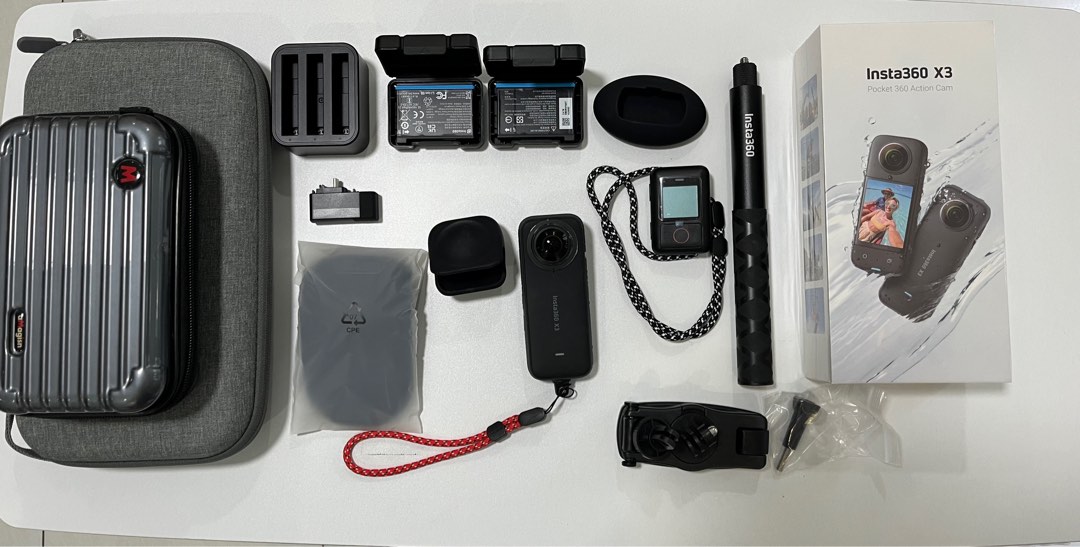 Insta360 X3 Pocket 360 Action Camera - Full Kit, Photography, Cameras ...