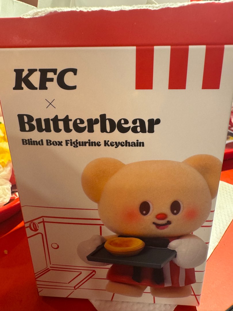 KFC x Butterbear Bucket Blind Box Figurine Keychain, Hobbies & Toys ...