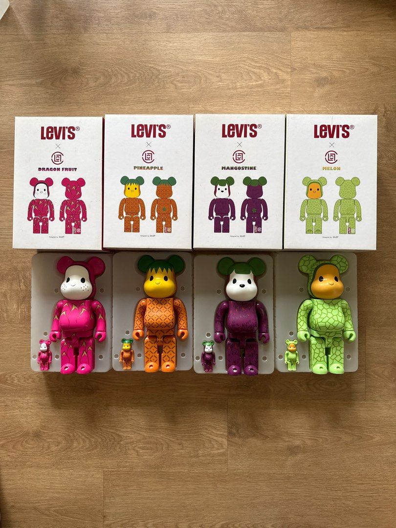 Levi's x Bearbrick Fruit Series - Complete Set, Hobbies & Toys, Toys ...