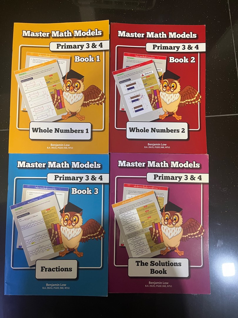 Master Math Models Primary 3 & 4 Textbook Set, Hobbies & Toys, Books ...