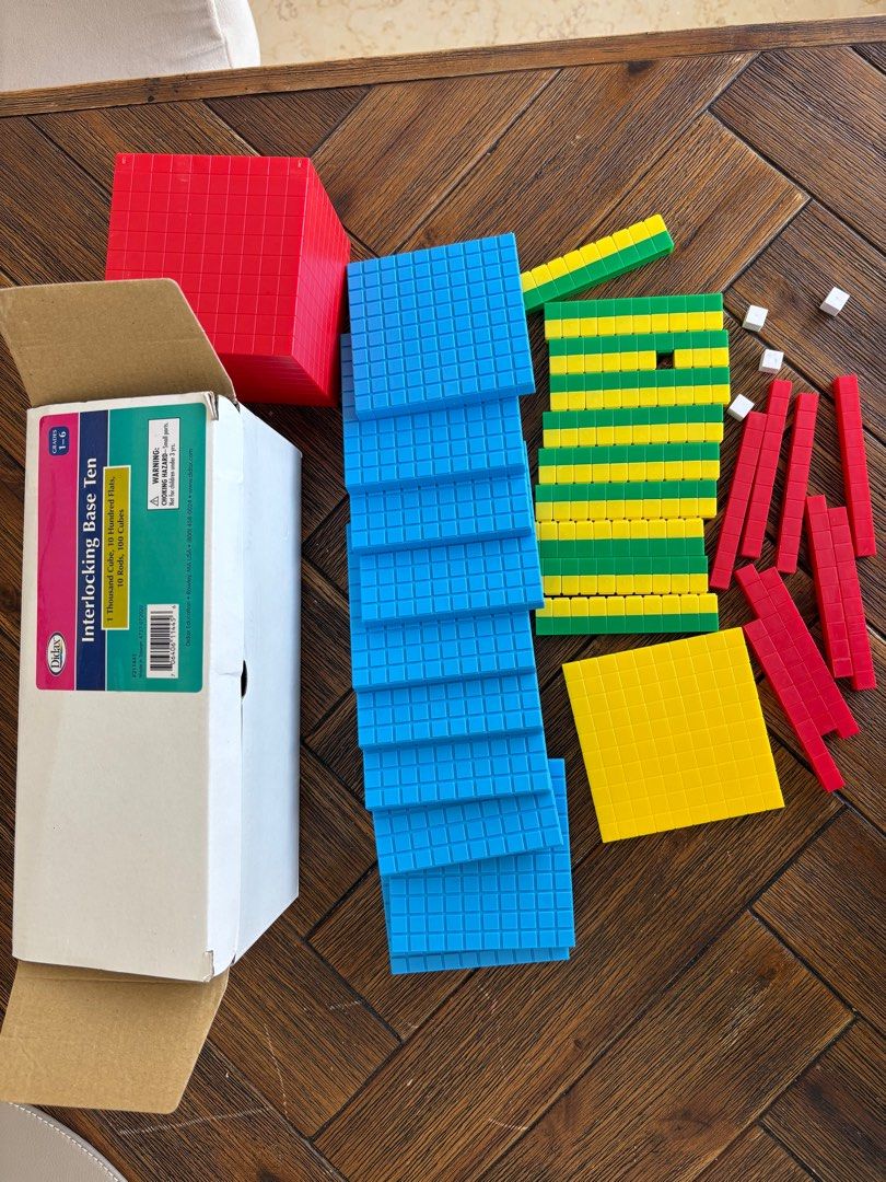 MATHS Didax Interlocking Base Ten Blocks tens, Hobbies & Toys, Toys ...
