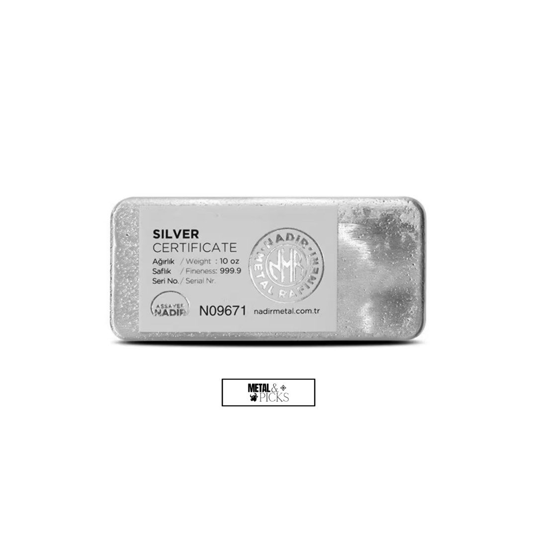 Nadir Silver 9999 Cast Bar 10oz, Hobbies & Toys, Memorabilia ...