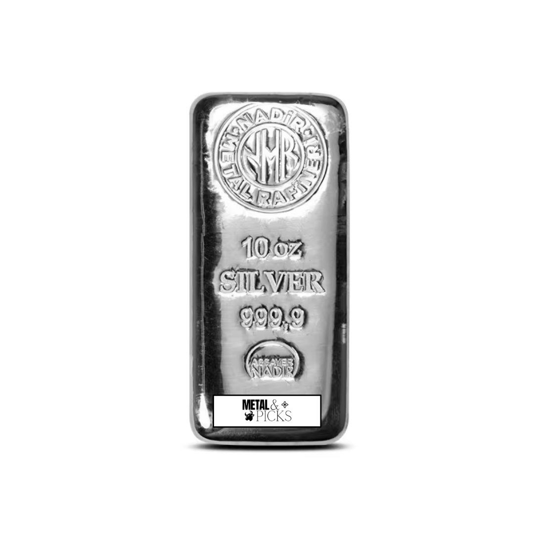 Nadir Silver 9999 Cast Bar 10oz, Hobbies & Toys, Memorabilia ...