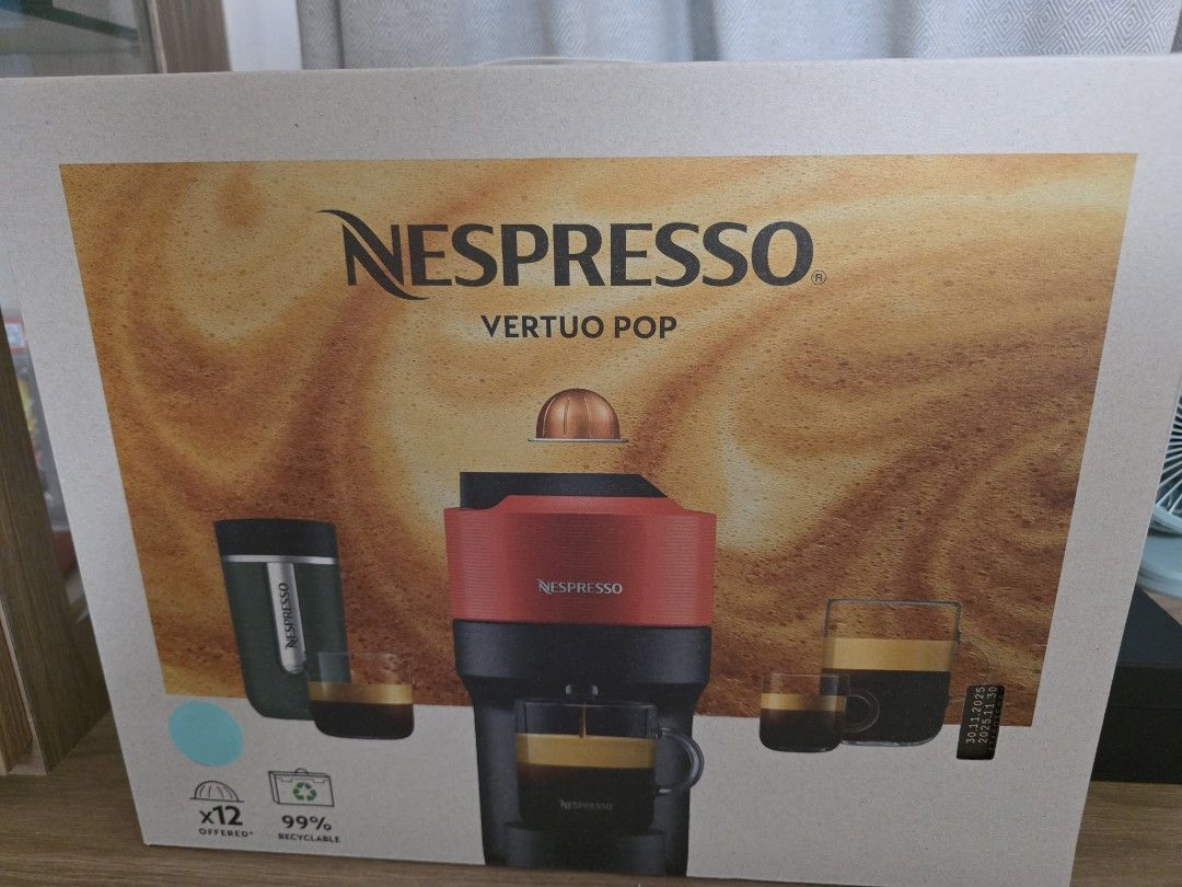 Nespresso Vertuo Pop Coffee Machine - Blue, TV & Home Appliances ...
