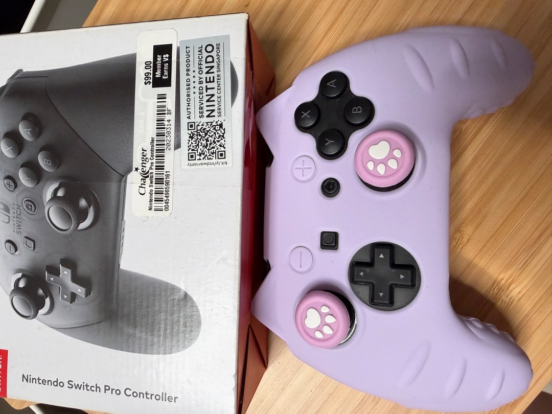 Nintendo Switch Pro Controller with Silicone Case, Video Gaming, Gaming ...