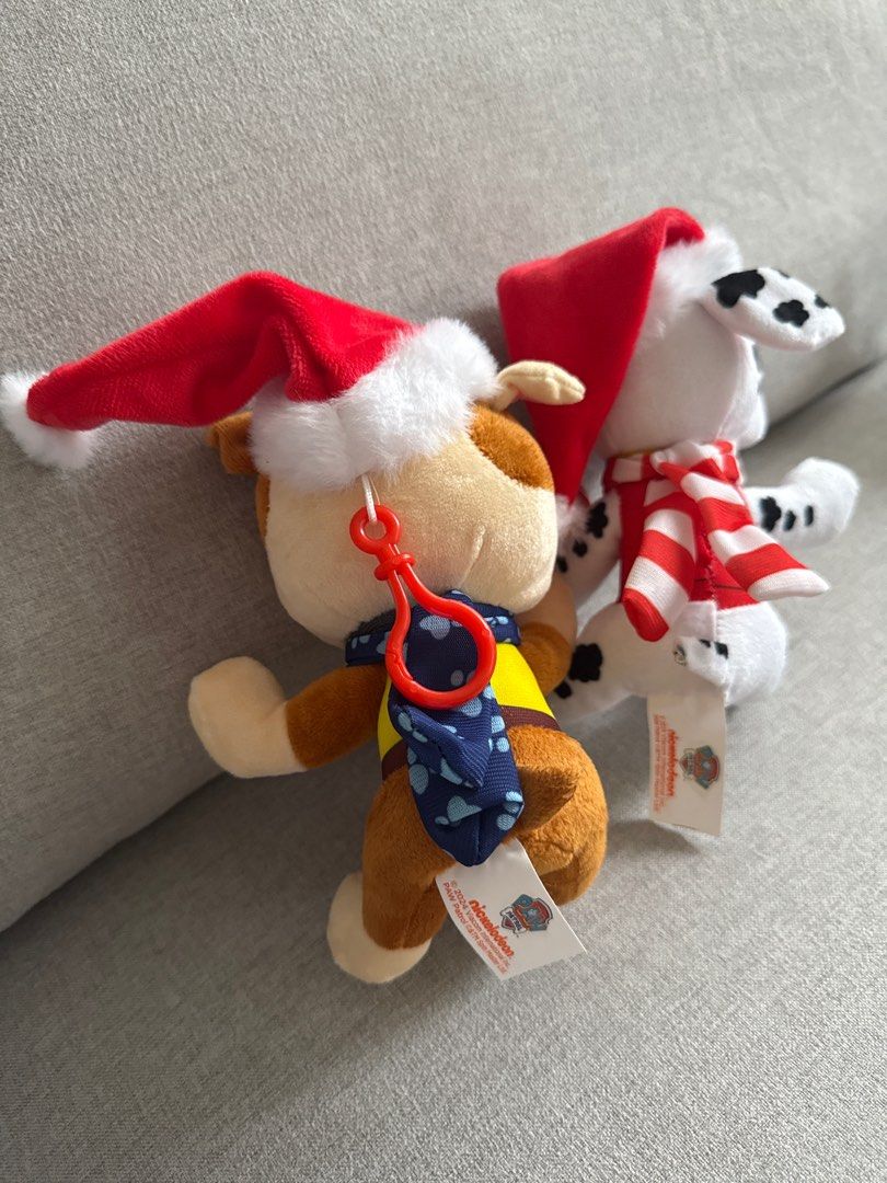 Paw Patrol Christmas Plush Toys - Rubble & Marshall, Hobbies & Toys ...