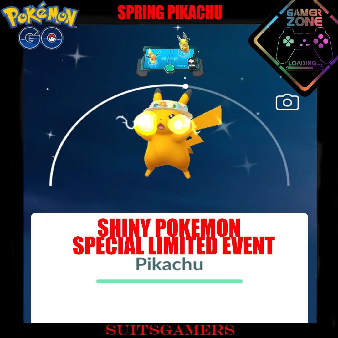 Pokemon GO - Shiny Spring Pikachu [SHINY POKEMON/SPECIAL LIMITED EVENT ...