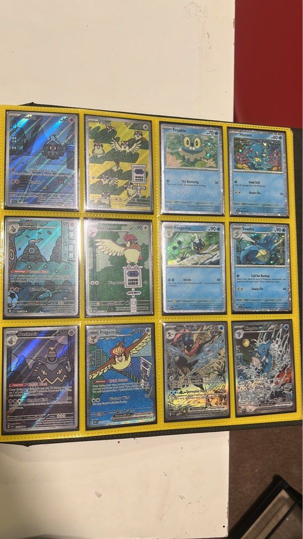 Pokemon TCG Dusnoir, Pidgeot, Kingdra & Greninja evolution line ...