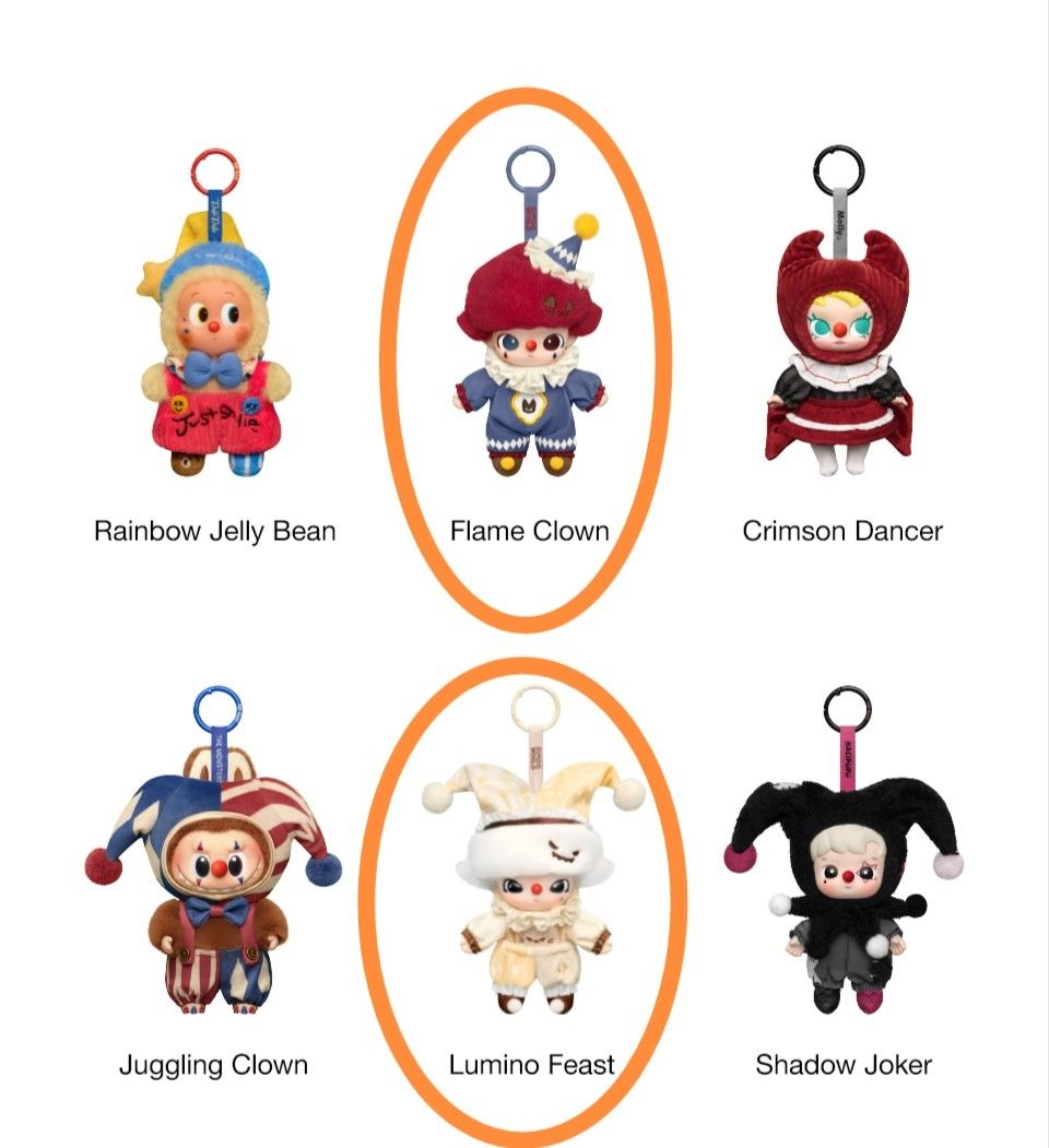 POPMART Bundle Dimoo Lumino Feast & Flame Clown set, Hobbies & Toys ...