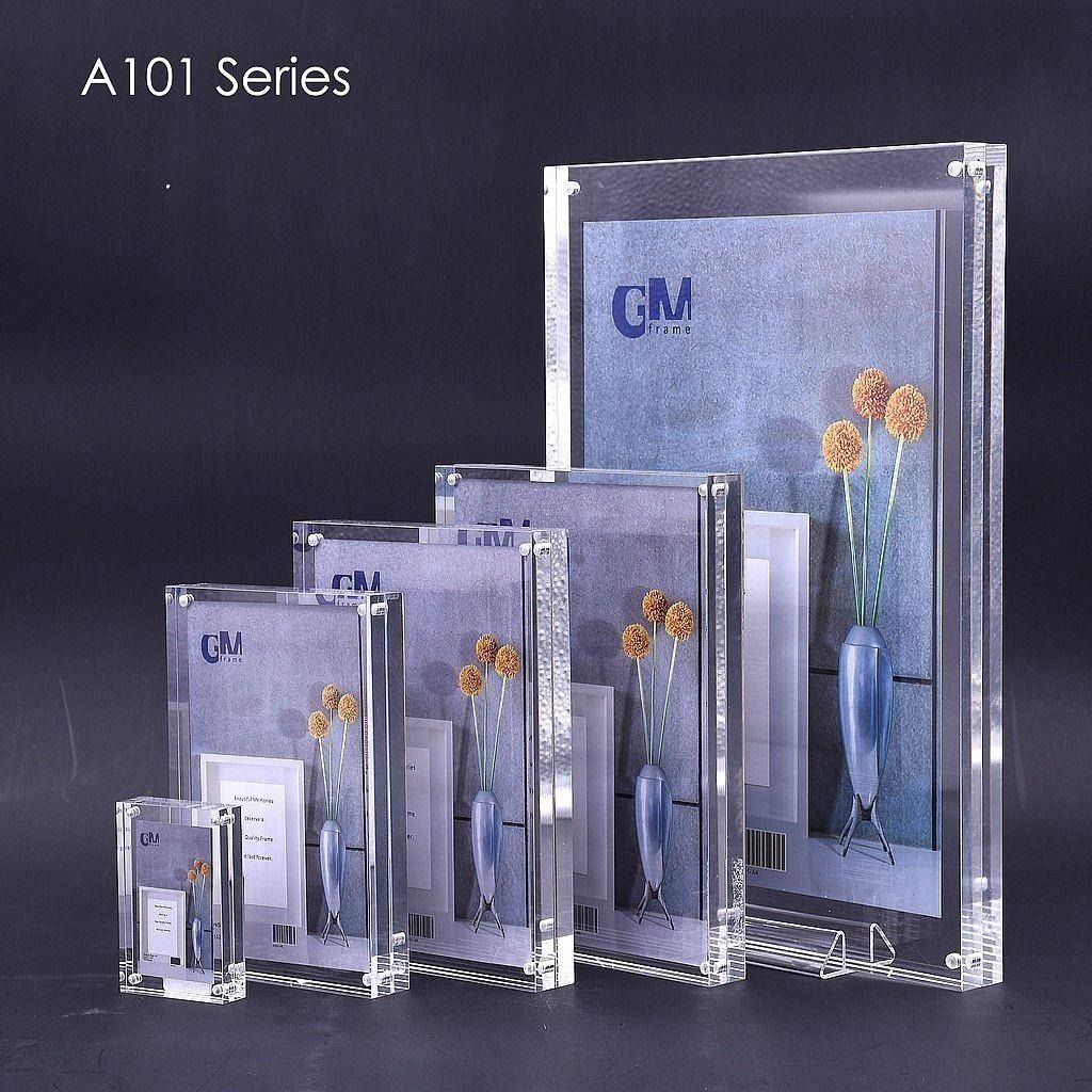 Premium Transparent Acrylic Photo Frame | Magnetic Lock Certificate ...