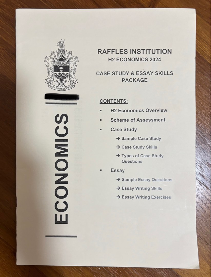 RAFFLES H2 Econs Skills Package, Hobbies & Toys, Books & Magazines, Assessment Books on Carousell