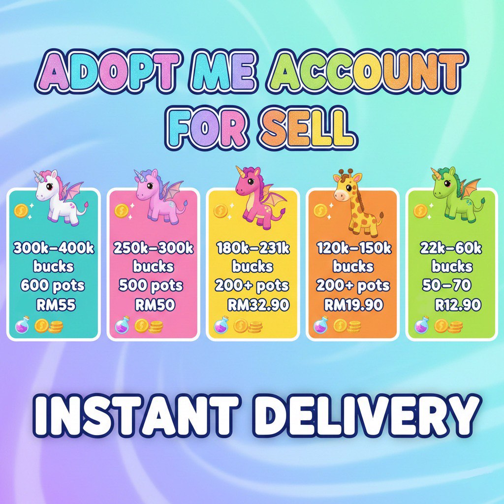 Roblox - Adopt Me Bucks Age up potions Account, Video Gaming, Gaming ...