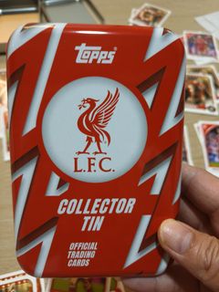 Topps Liverpool FC 2025 Collector Tin with Base Cards, Hobbies & Toys ...