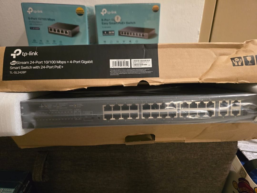 TP-Link Omada JetStream 24-Port PoE+ Smart Switch, Computers & Tech ...