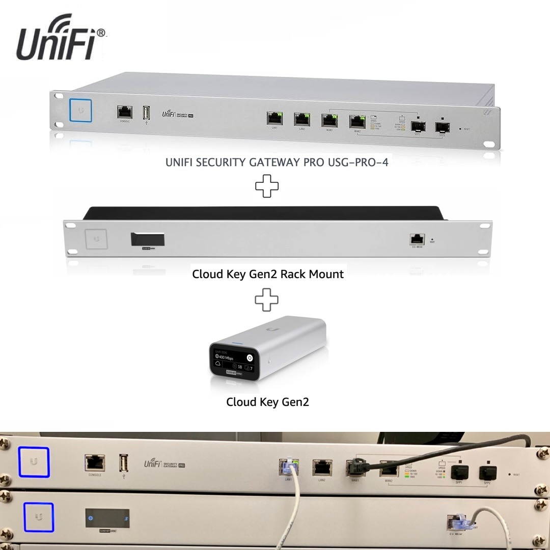 Unifi USG Pro 4, Cloud Key 2, Cloud Key rack mount, Ubiquiti, Computers ...