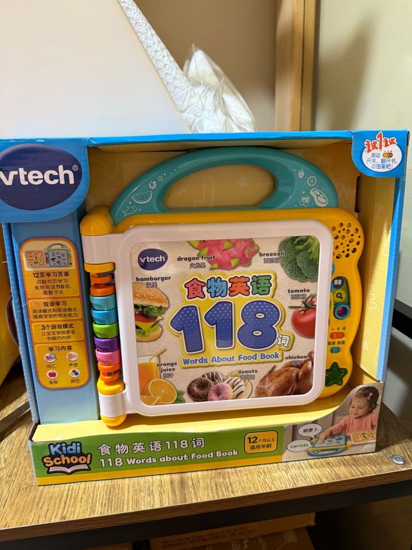 VTech Kidi School 118 Words About Food Book, Babies & Kids, Infant Playtime on Carousell