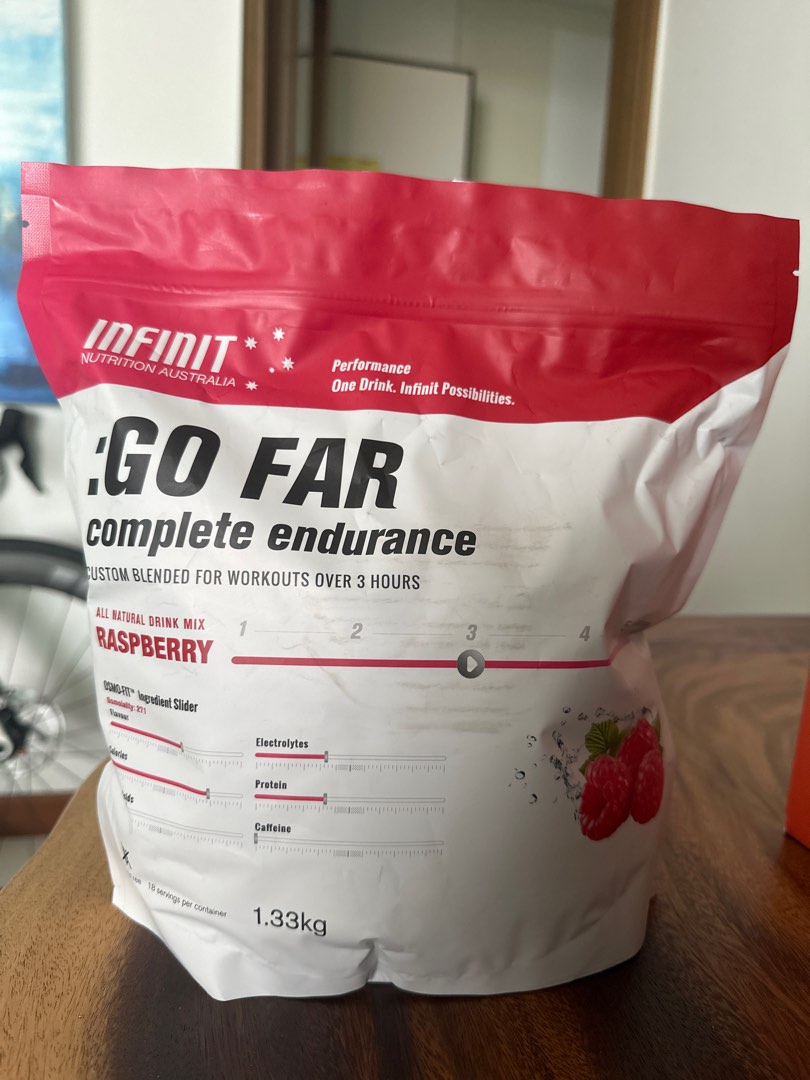 1.33kg Infinit Nutrition :GO FAR Complete Endurance Raspberry 1.33kg ...