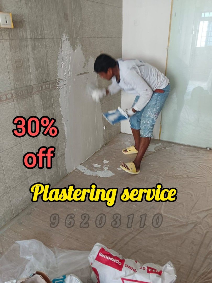 30%off/Professional Plastering Service/Full House Plaster/Wall Plaster ...