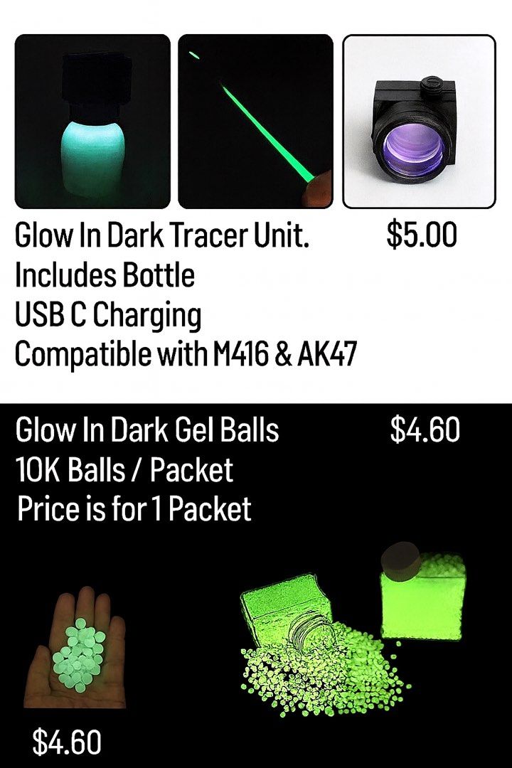 Gel Blaster Toy Gun Wbb gun Gel gun Glow in dark Tracer Gel Beads toy ...