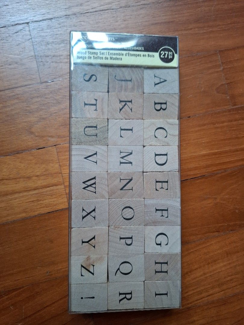 Alphabet Stamp Set - 27 Pieces, Hobbies & Toys, Stationery & Craft ...