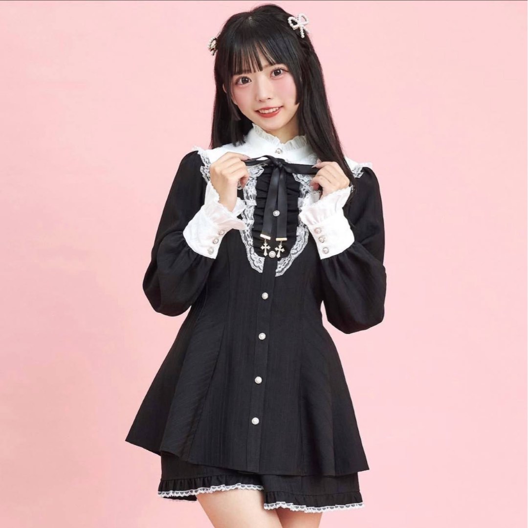 Authentic Secret Honey Ribbon Lace Frill set up Jirai Kei Jfashion, Men ...
