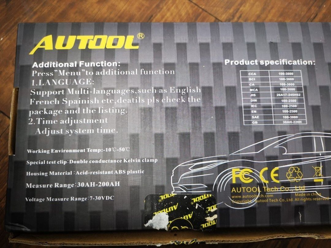 汽車電瓶檢測儀Autool BT-660 電池性應測試器 AUTOOL BT660 Car Battery Load Tester with ...