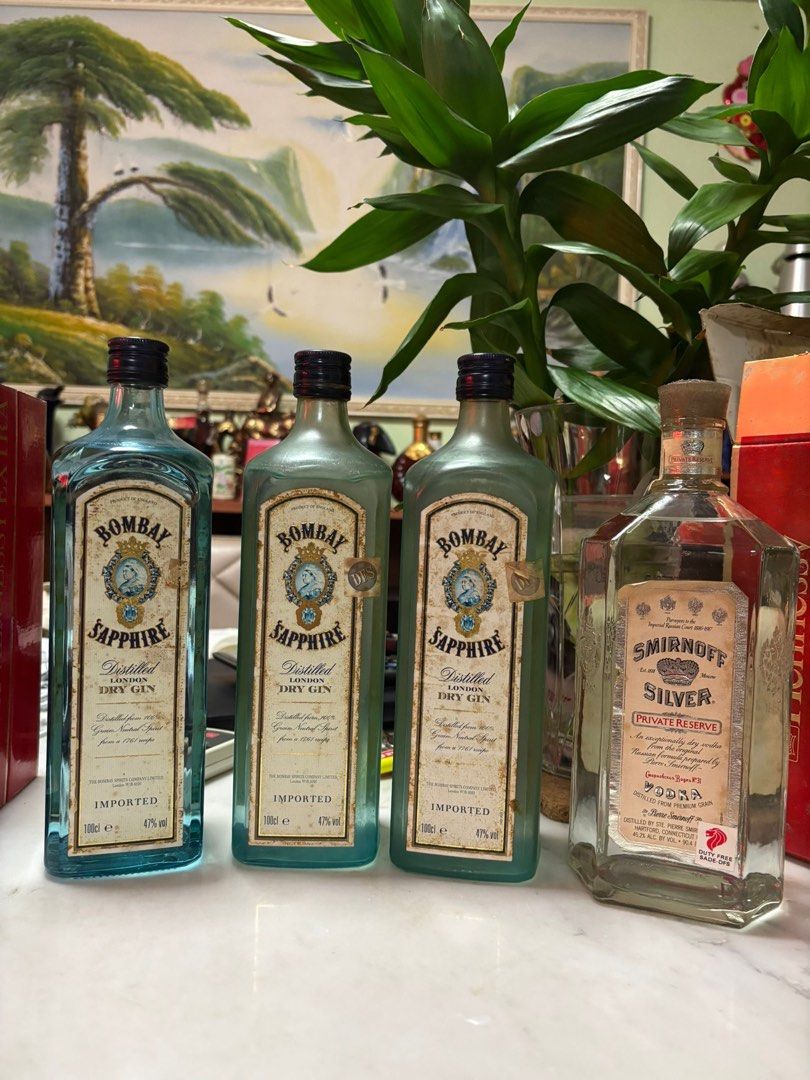 Bombay Sapphire dry gin 1L. 1 for 50$, Food & Drinks, Alcoholic ...