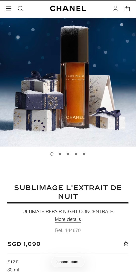 Chanel Sublimage L'Extrait De Nuit Ultimate Repair Night Concentrate ...