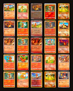 151 Pokemon Charmander IR, Charmeleon IR and Charizard ex SIR Pokemon ...