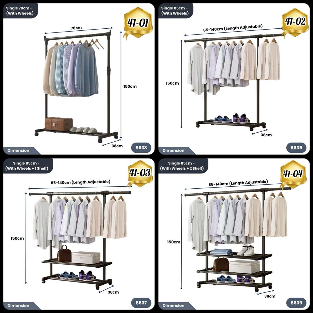 Clothes Drying Rack and Hanger with Various Types models 5088 ...