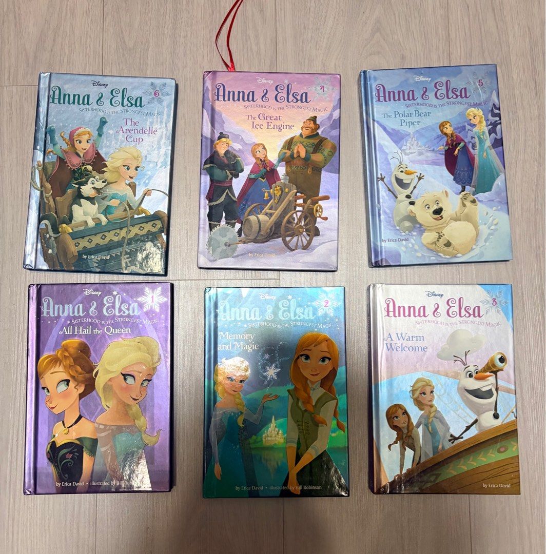 Disney Frozen Anna & Elsa Books 1-6 Complete Set, Hobbies & Toys, Books ...