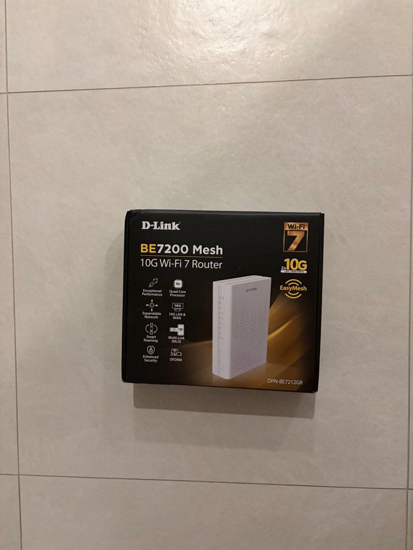 D-Link BE7200 Mesh 10G Wi-Fi 7 Router, Computers & Tech, Parts ...