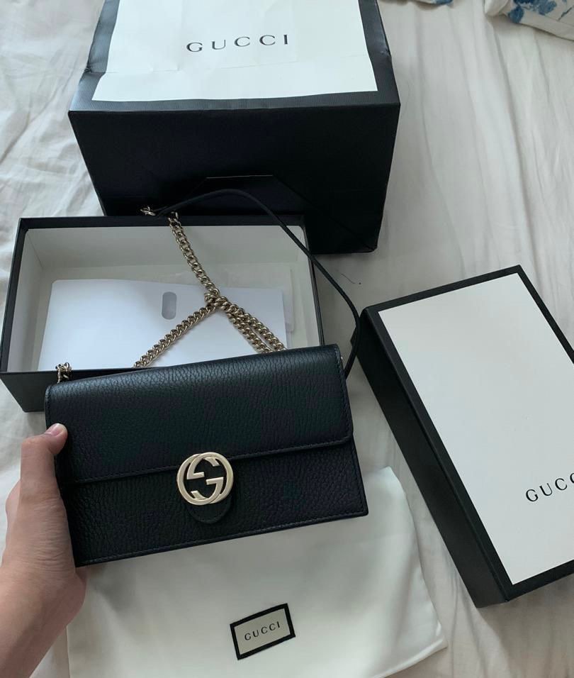 GUCCI INTERLOCKING WOC, Luxury, Bags & Wallets on Carousell
