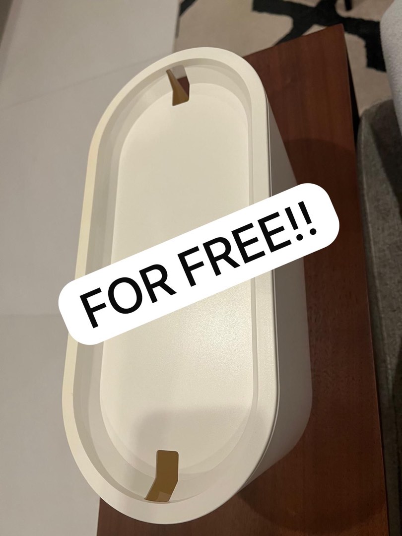 IKEA Cable Management Box (White) - 2 Sets, Furniture & Home Living ...