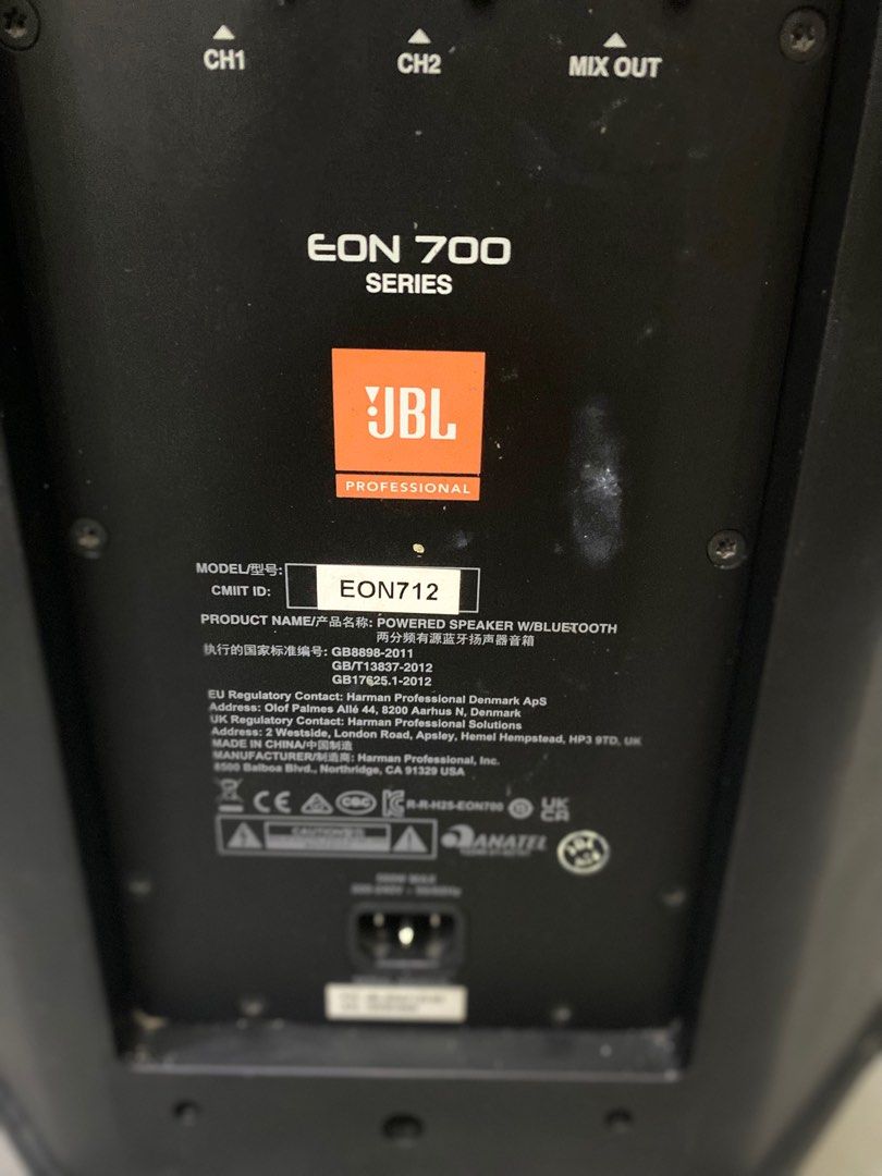 JBL EON 712 Powered Speaker, Audio, Soundbars, Speakers & Amplifiers on ...