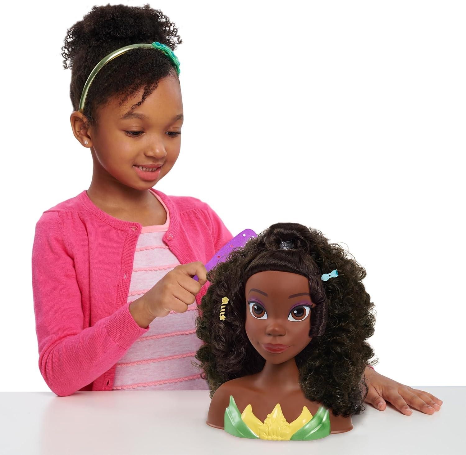Just Play Disney Princess Tiana Basic Styling Head Styling Heads, Ages ...