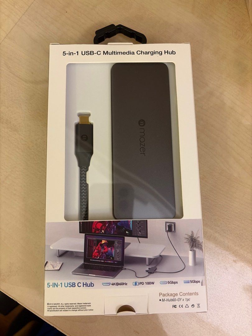 Mazer Infinite LinkPro Hub60 5-in-1 USB-C, Computers & Tech, Parts ...