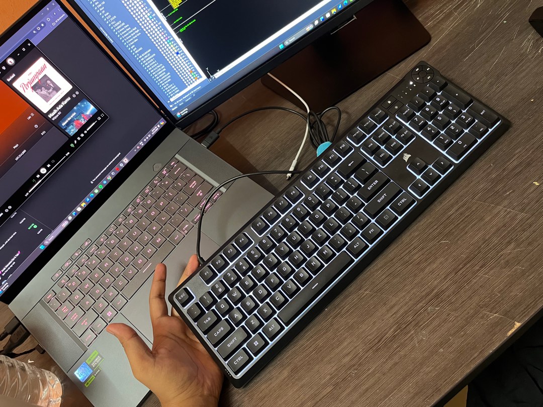 Membrane Corsair K55 Core Gaming RGB Keyboard, Computers & Tech, Parts ...