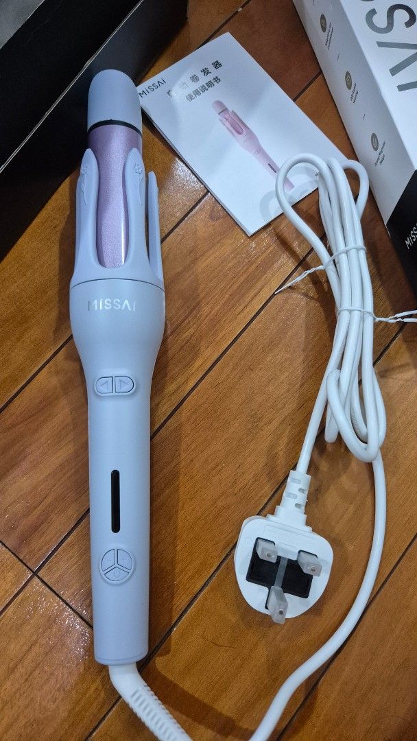 MISSAI 2 in 1 Automatic Hair Curler (32mm iron rod) & Straightener ...