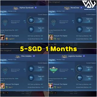 Mobile Legends Account | Top 1 Squad Border | Pro Hide History ...